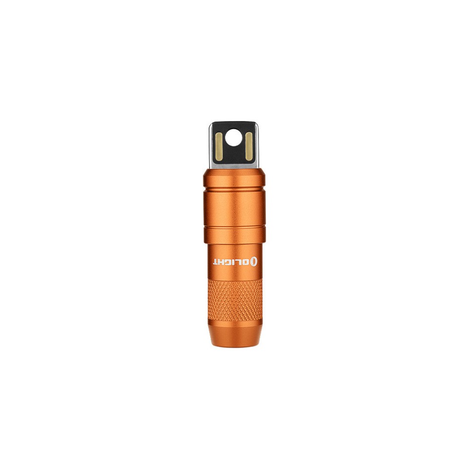Olight imini 2 Orange Rechargeable Mini Keychain Flashlight, 50 Lumens ...