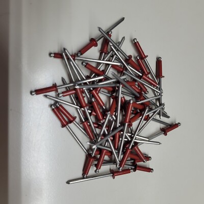 Aluminum - Victory Red Colored Rivets 50 pack | eBay