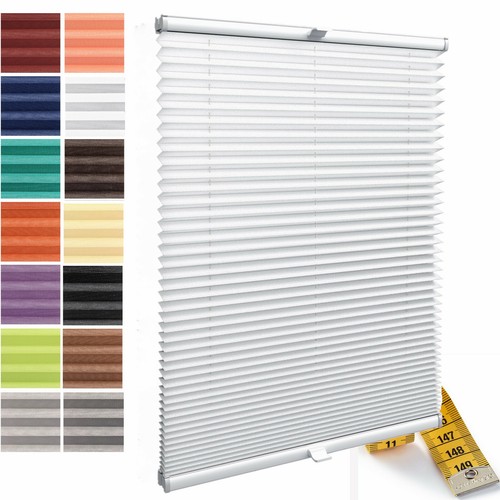 Plissee nach maß Faltrollo zum Bohren Jalousie Rollo Montage in der ...