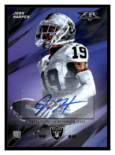 Josh Harper 2015 Topps Fire AUTOGRAPH AUTO SN50 Topps FireRookies ...