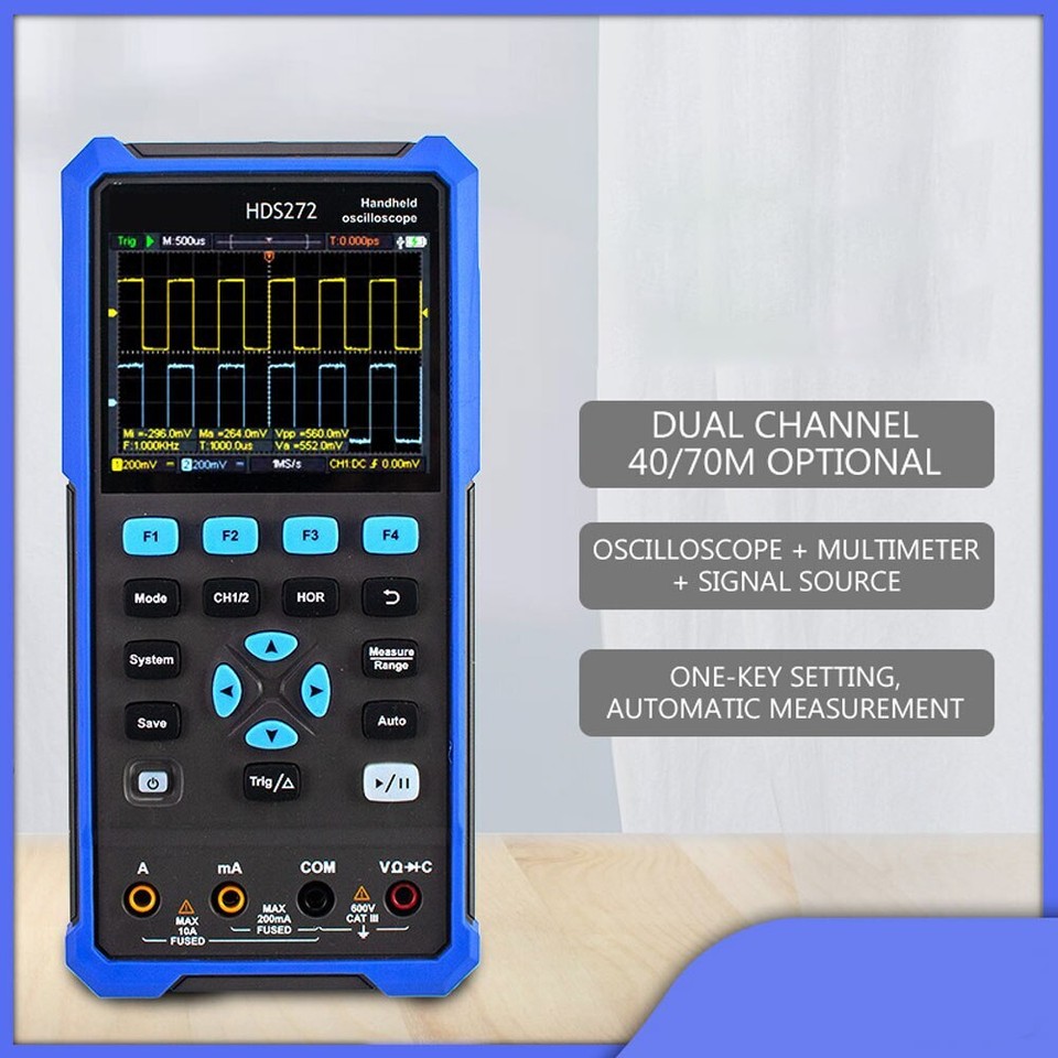 Digital Oscilloscope Handheld Dual Channel Digital Oscilloscope HDS242S ...