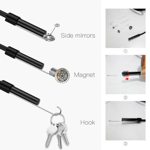 3in1 Borescope Endoscope 6LED Inspection Scope Camera For Android Cell ...