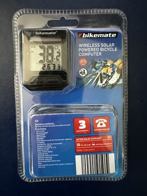 Bikemate Wireless Solar Powered Bicycle Computer - Brand New | eBay ...