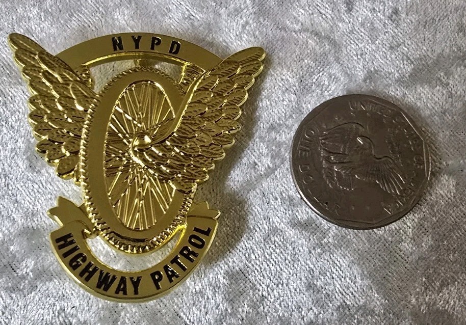 Nypd Highway Patrol Mini Badge Replica. Free Shipping. Badge Only. | eBay