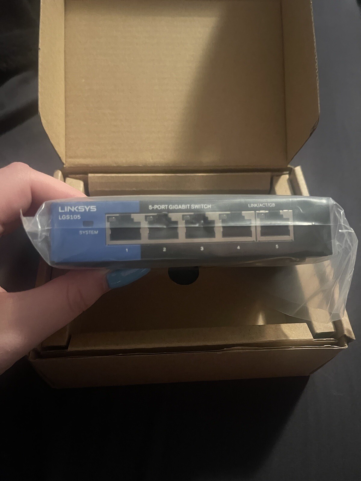 Linksys SE3005 V2 5-port Gigabit Ethernet Switch With Power Adapter | eBay