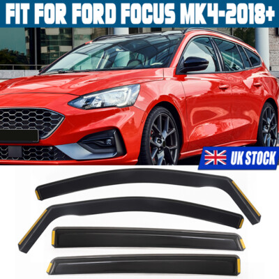 For Ford Focus MK4 Hatchback 5-Door 2018+ Wind Rain Sun Deflectors 4Pcs ...