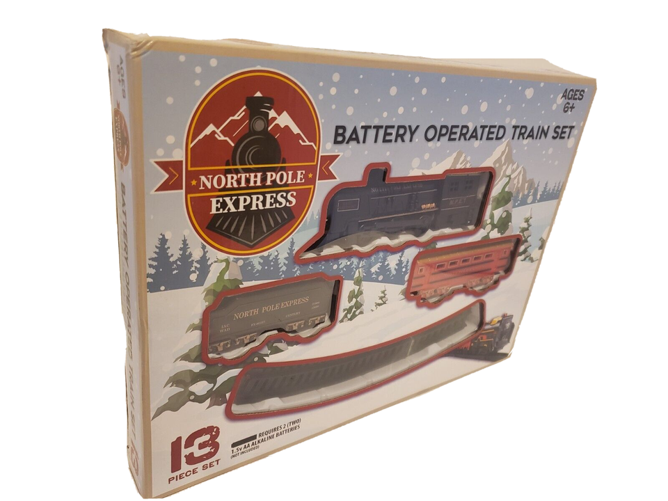 NORTH POLE EXPRESS Battery Operated Train set Great Xmas Gift New ...