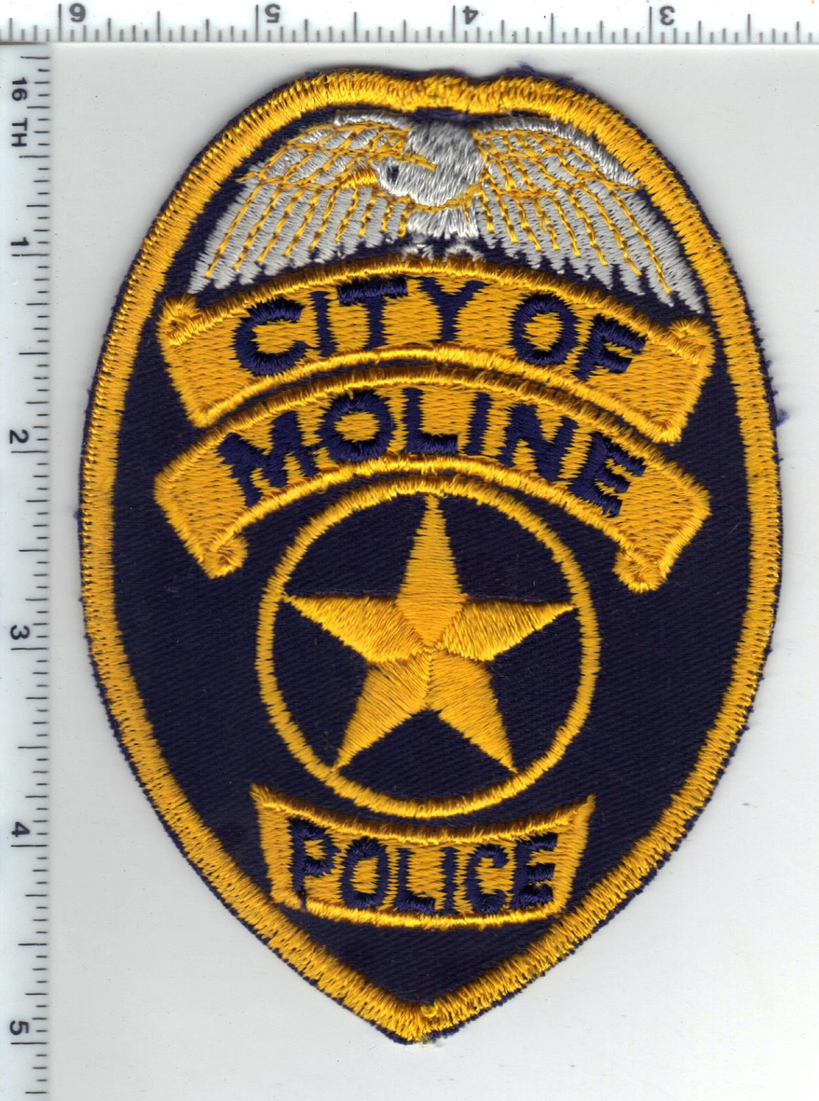 City of Moline Police (Illinois) Uniform Take-Off Shoulder Patch from ...