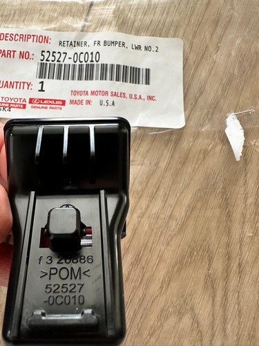 Front bumper retainer 52527-0C010 Toyota Tundra 2022- | eBay