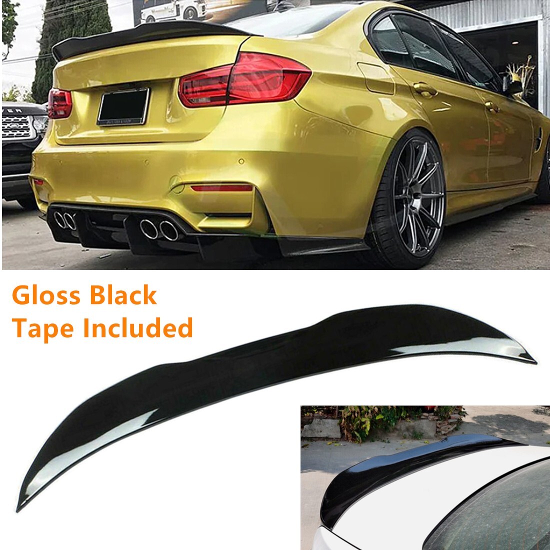 FITS BMW F30 4DR 320i 328i 330i 335i HIGH KICK PSM STYLE TRUNK SPOILER ...