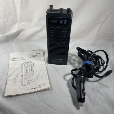 Realistic PRO-41 Model 20-302 Scanner Receiver 10 Channels Untested | eBay