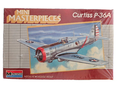 Mini Masterpieces Monogram Curtiss P-36A Plane Model Kit Sealed #5014 ...