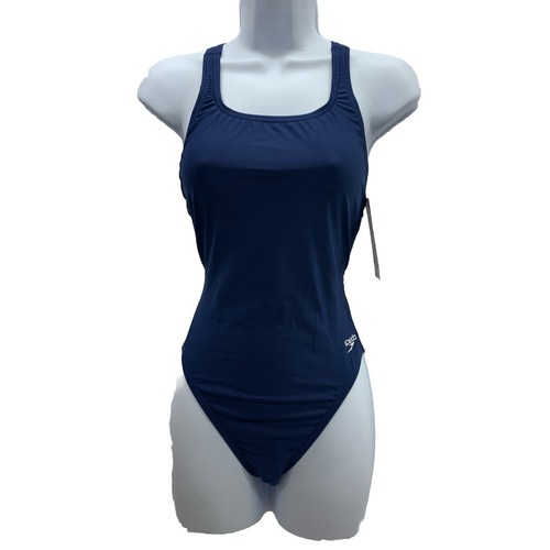 Speedo Women's ProLT Super Pro Solid One Piece Swimsuit Navy Blue Size ...