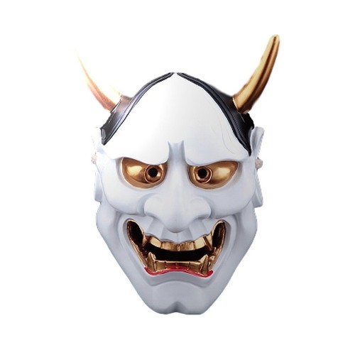 Japanese Omen Mask HANNYA WHITE NEW | eBay