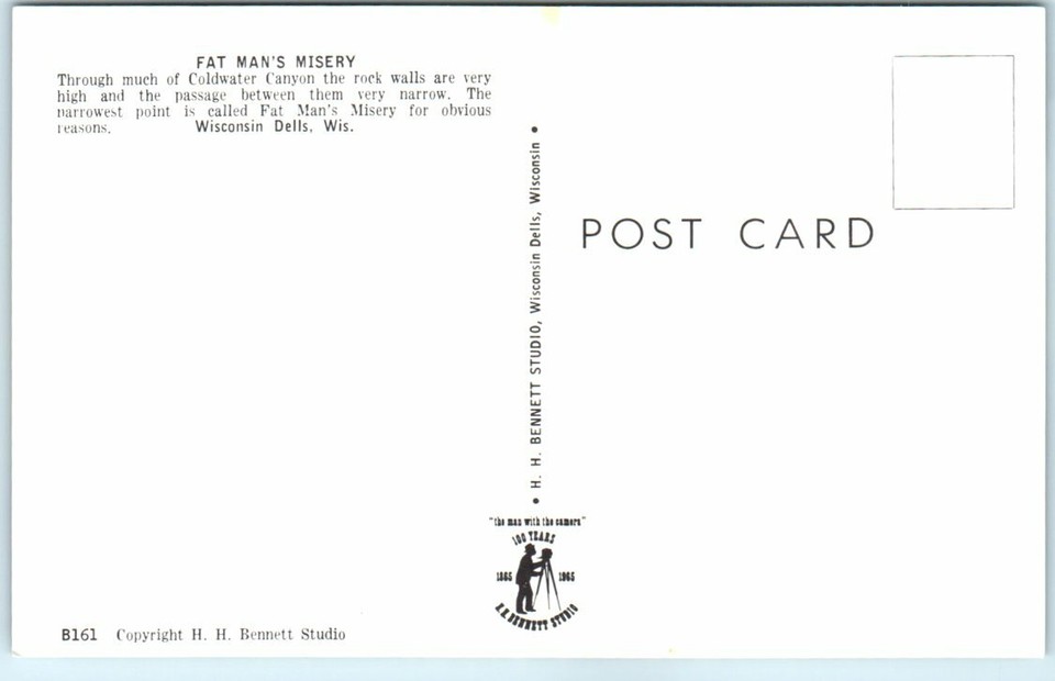 Postcard - Fat Man's Misery - Wisconsin Dells, Wisconsin | eBay
