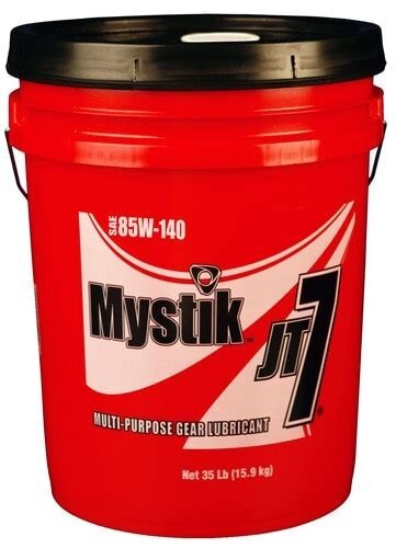 Mystik JT-7 Gear Oil 85W-140 Multi Purpose Lube Extreme Pressure GL6 EP ...
