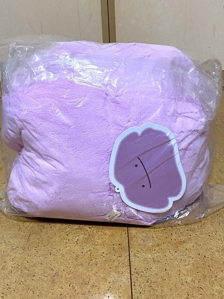 Pokemon Center Original Ditto Plush Doll Fluffy Hug Fuwa Fuwa Comfy ...