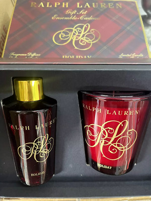 Ralph Lauren Holiday Diffuser & Candle Gift 🎁 set 272gm Candle - 124ml ...
