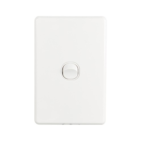 Trader Trader Flat Cat FLSWV1G | 1 Gang 16A Vertical Slimline Switch ...