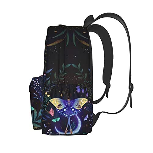 Moon-Moth Backpack for Women 17 inch Travel Casual Laptop Backpack ...