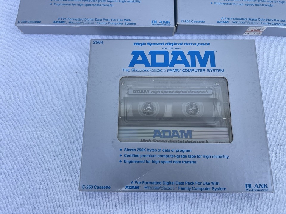 5-Sealed ColecoVision Adam High Speed Digital Data Pack C-250 Cassette ...