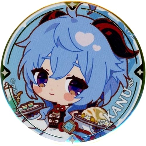 Genshin Ganyu Chibi Chara Random Button Sweets Paradise Ganka Shusan ...