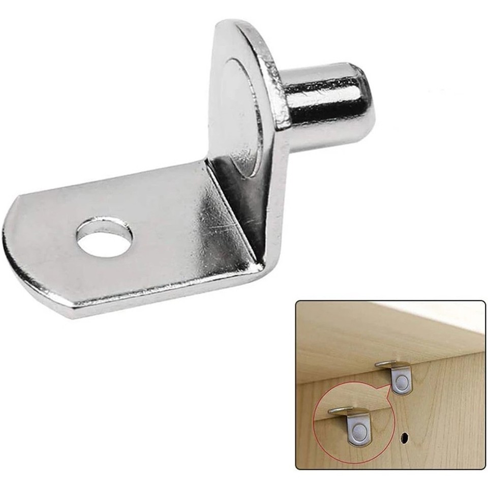 Shelf Support Peg Bracket Studs Pegs Cabinet L-Shaped Metal Pin ...