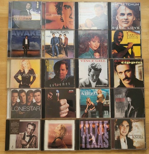 Lot Of 20 Country CDs Reba McEntire Vince Gill Rascal Flatts Lonestar ...