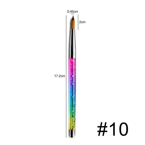 1Pc Top Quality Kolinsky Acrylic Nail Brush Round Size #6 #8 #10 #12 ...