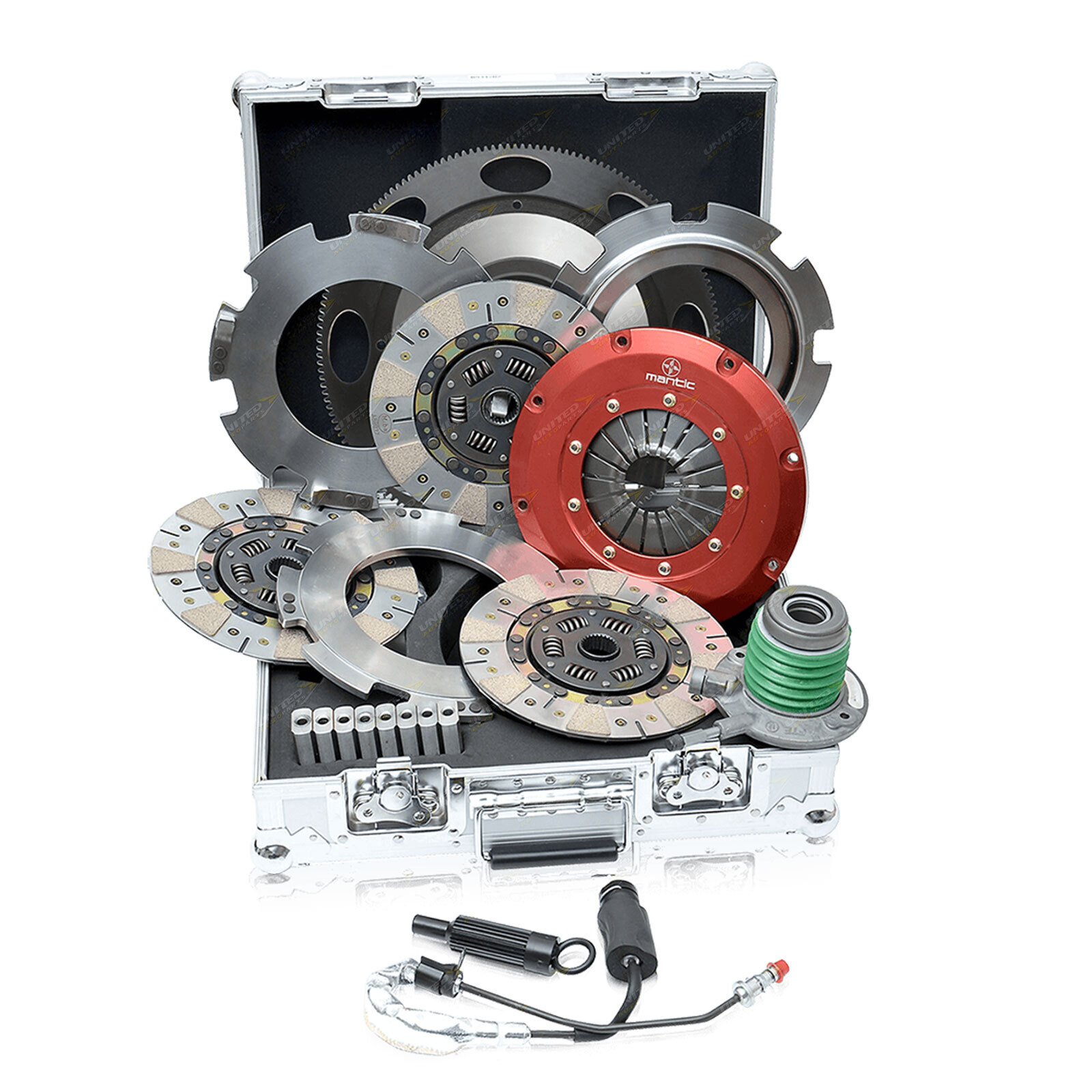 Mantic Track Sprung Twin Disc Clutch Kit & CSC+SMF for Ford Mustang GT ...