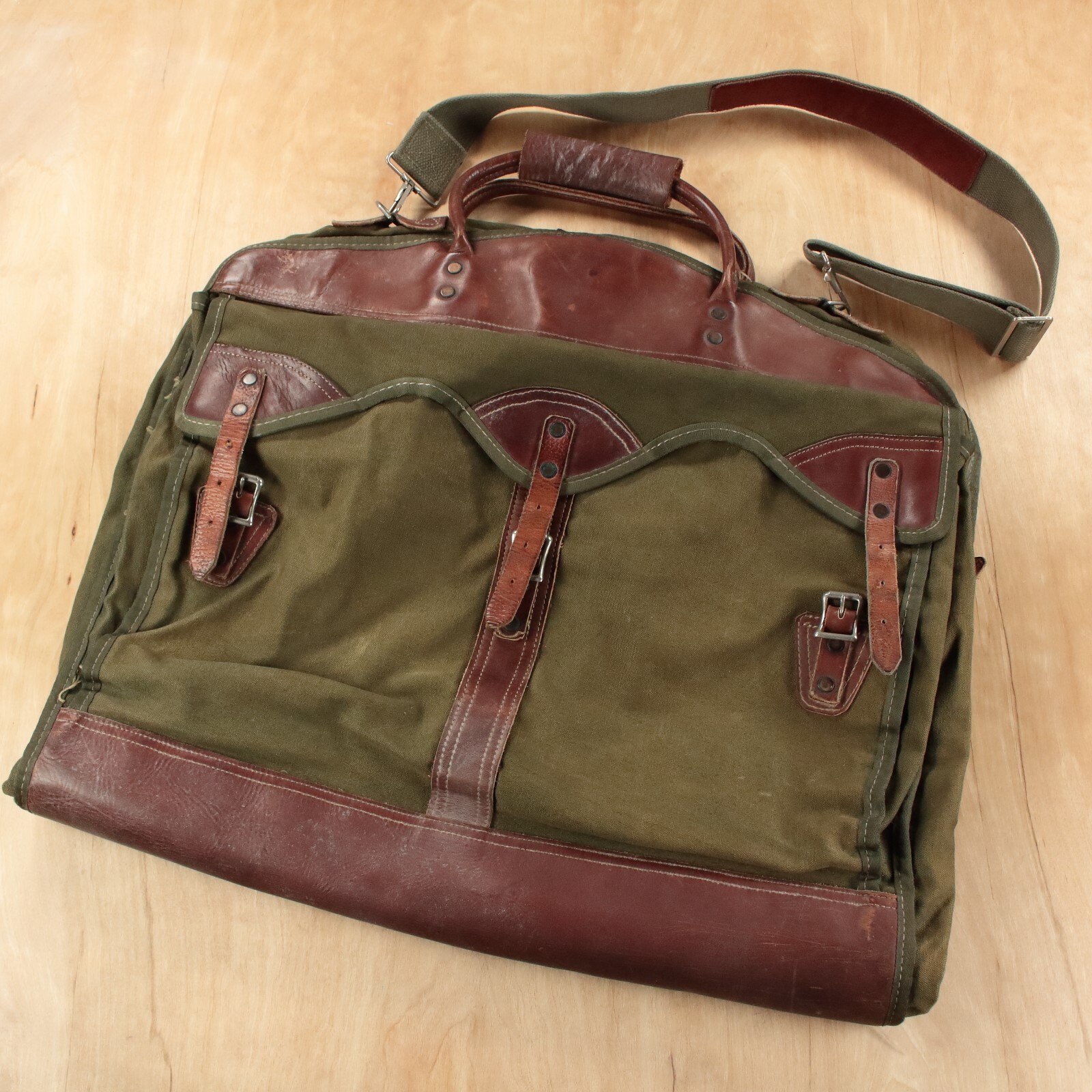 vtg ORVIS Gokeys Battenkill canvas leather travel gar… - Gem