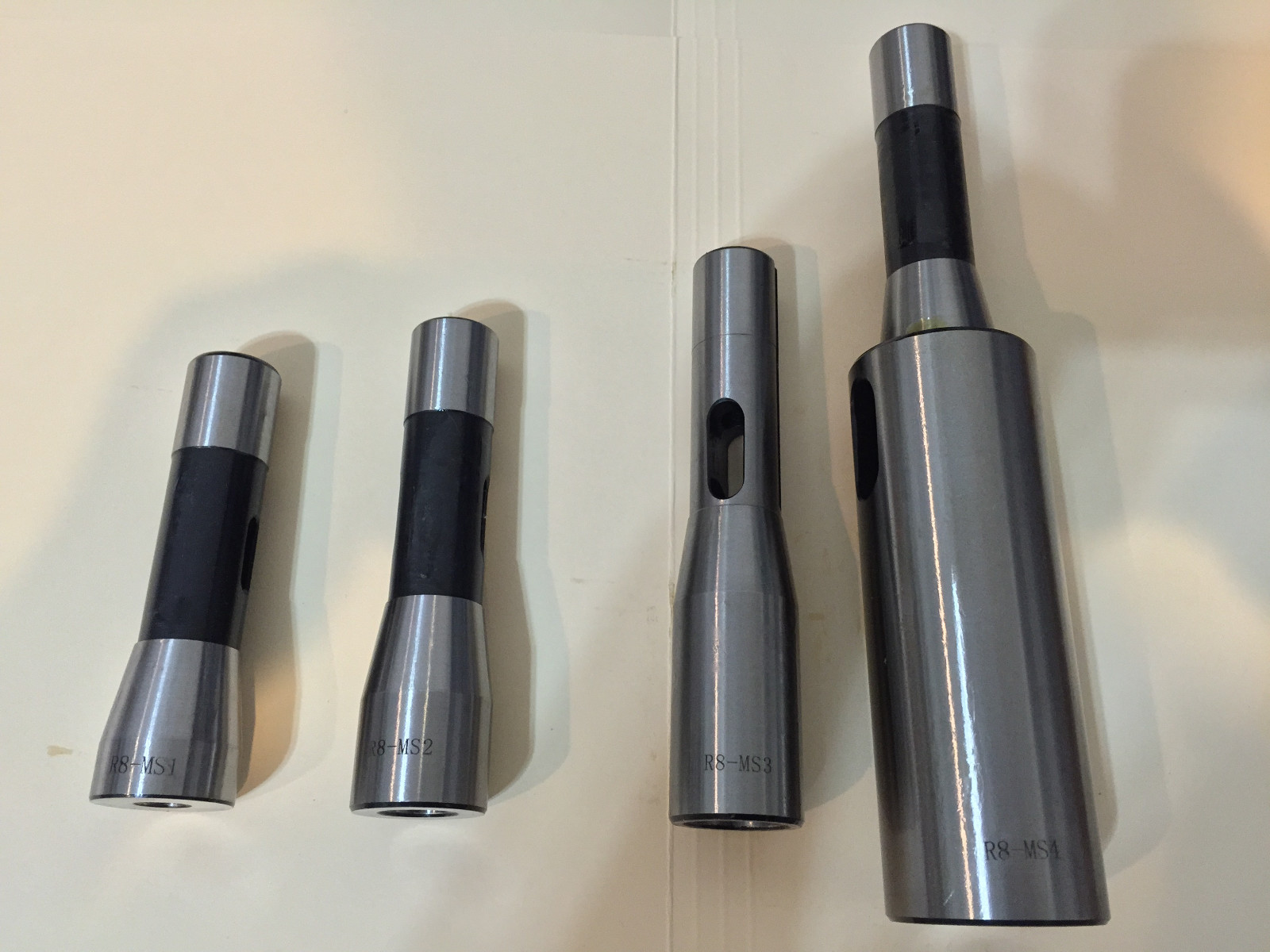 BRIDGEPORT R8 ADAPTER TO MORSE TAPER #1 #2 #3 #4 WITH TANG | eBay