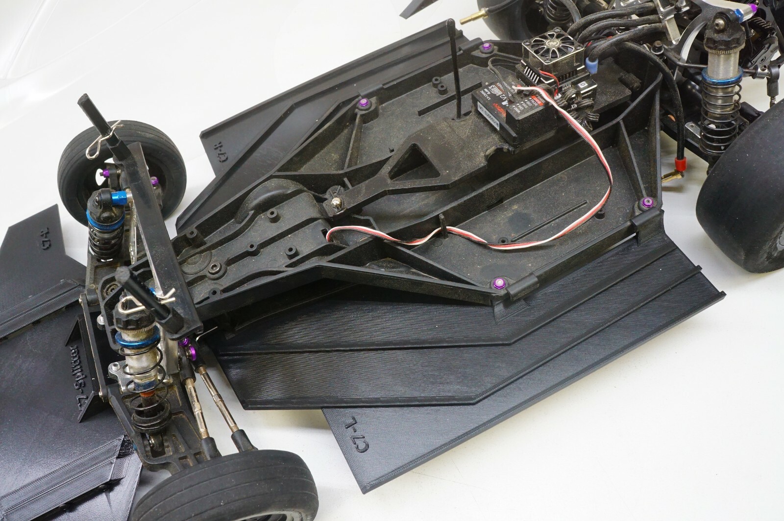 Downforce Aero Kit Ground Effects Undertray - Traxxas Slash ProLine ...