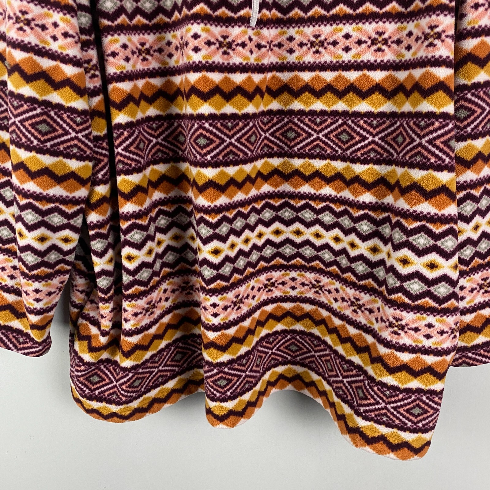 Denim & Co 1/4 Zip Fair Isle Fleece Pullover Size 3X Multicolor | eBay