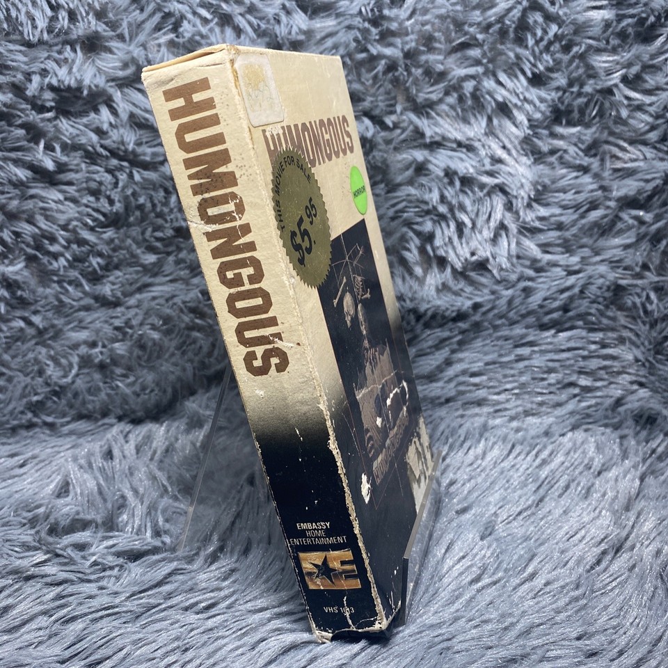 Humongous VHS 1983 Embassy Video Release 80’s Slasher Classic Horror ...