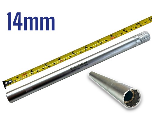 14mm Spark Plug Socket Extra Long 250mm 3/8” Dr Magnetic 12 Point ...
