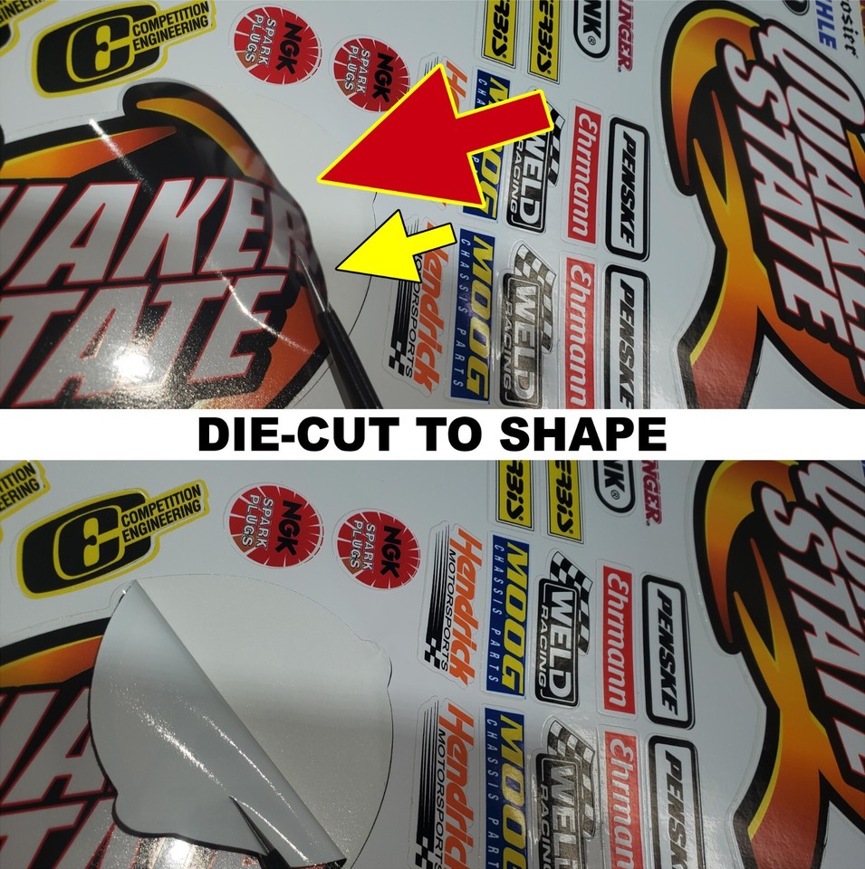 NAPA Sticker Gang SHEET 14 -R/C MODEL Decal 1/12 -1/10-DIE CUT -Peel ...