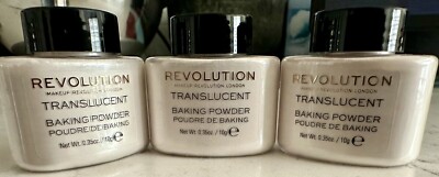 (3) MAKEUP REVOLUTION Loose Baking Powder TRANSLUCENT | eBay