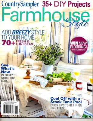 Country Sampler Farmhouse Style Magazine Summer 2022 DIY Projects | eBay