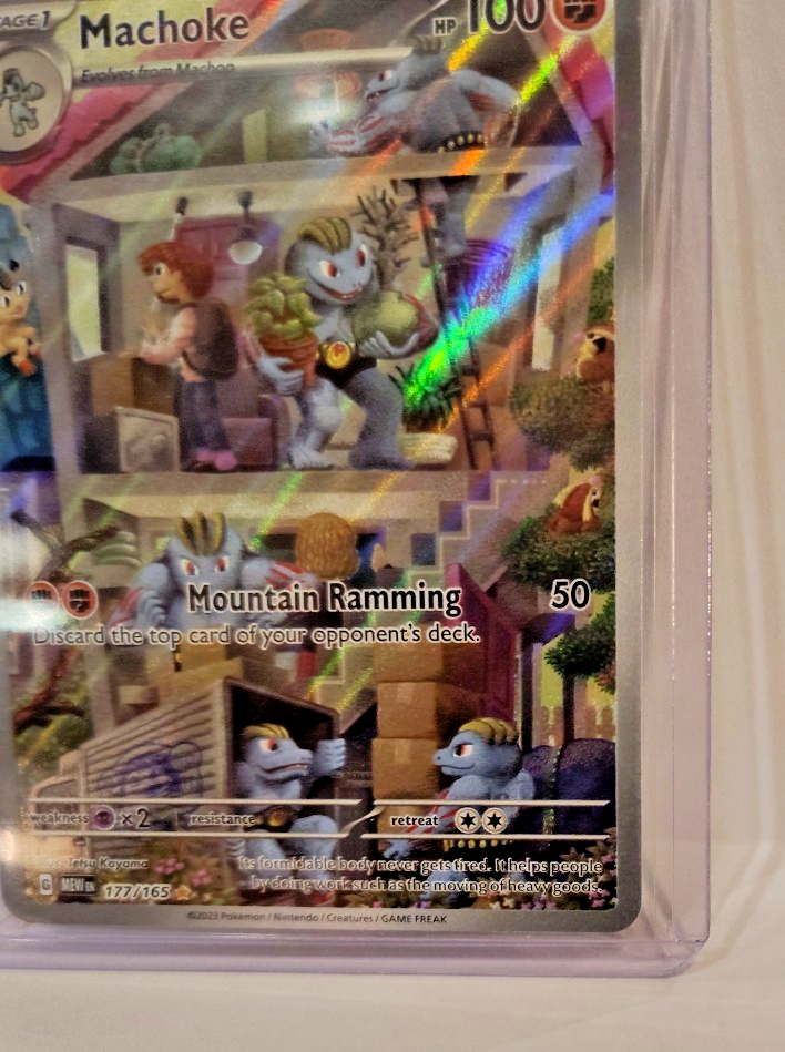 Pokémon TCG Machoke 177/165 Scarlet & Violet 151 Illustration Rare NM ...