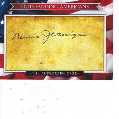 NORRIS JERNIGAN SIGNED OUTSTANDING AMERICANS CARD - 393 BOMB SQUADRON ...