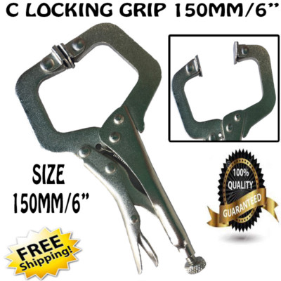 NEW 150MM/6" Mini Locking C Clamp / Fastener / Mole Grip / Adjustable ...