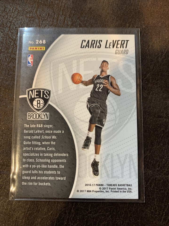 CARIS LEVERT 2016-17 PANINI THREADS ETCH #268 ROOKIE CLEVELAND CAVS | eBay