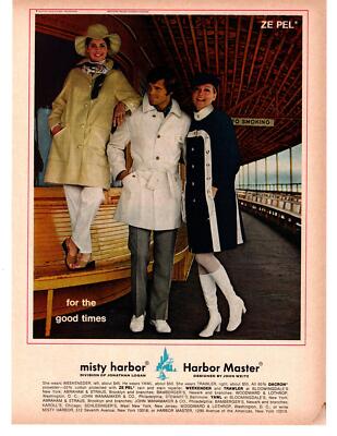 1972 Misty Harbor Master John Weitz Jonathan Logan Ze Pel Raincoats ...