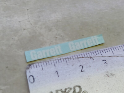 1/18 Décalcomanie Garrett blanc Decal Set | eBay