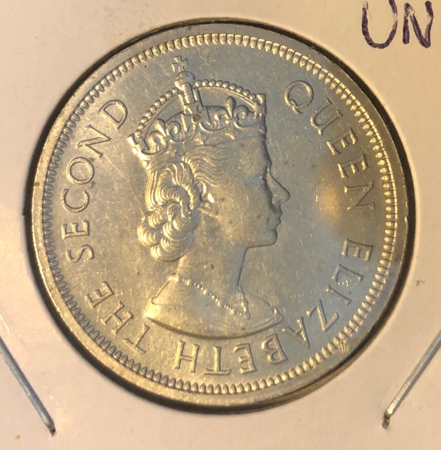 1960 HONG KONG QUEEN ELIZABETH II ONE DOLLAR UNCIRCULATED COIN-29.8MM ...