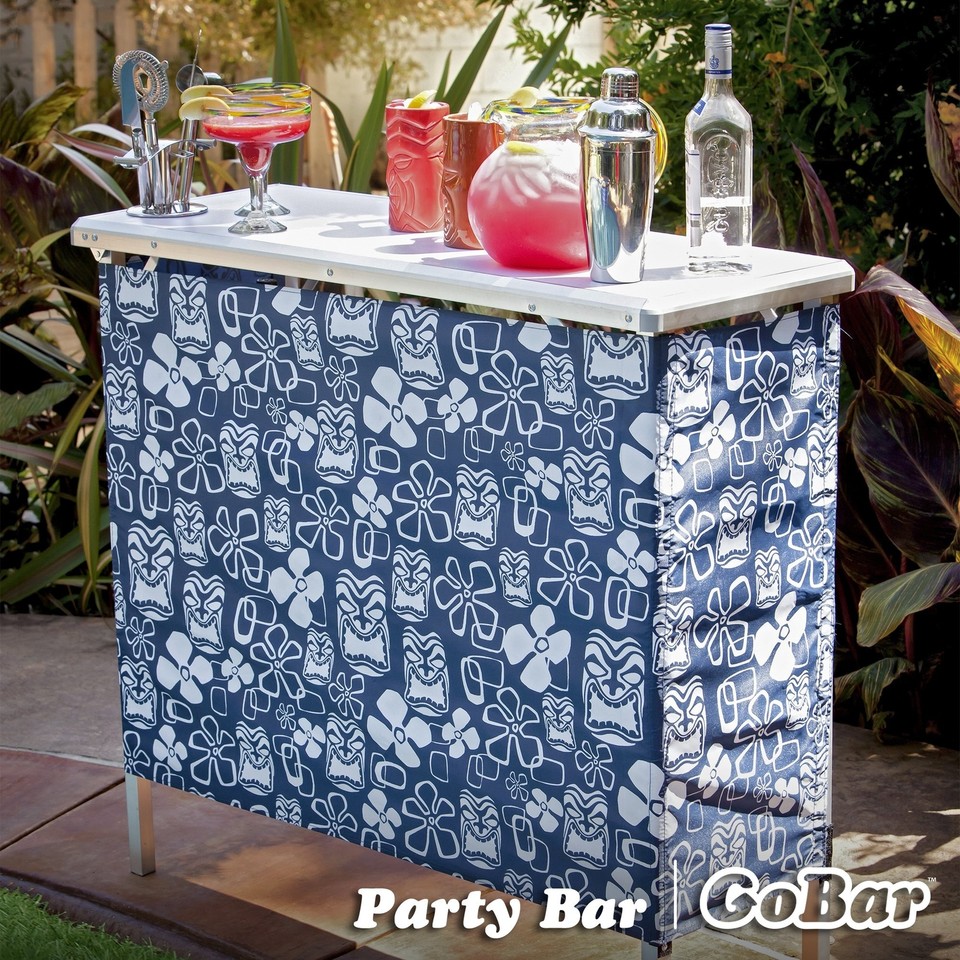 GoBar Portable Bar Table - Mobile Bartender Station for Events ...