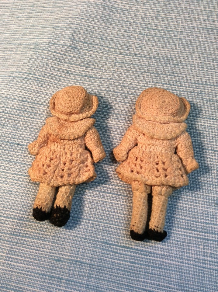 PAIR ANTIQUE AMISH CLOTH RAG DOLLS-FACELESS DOLL- | eBay