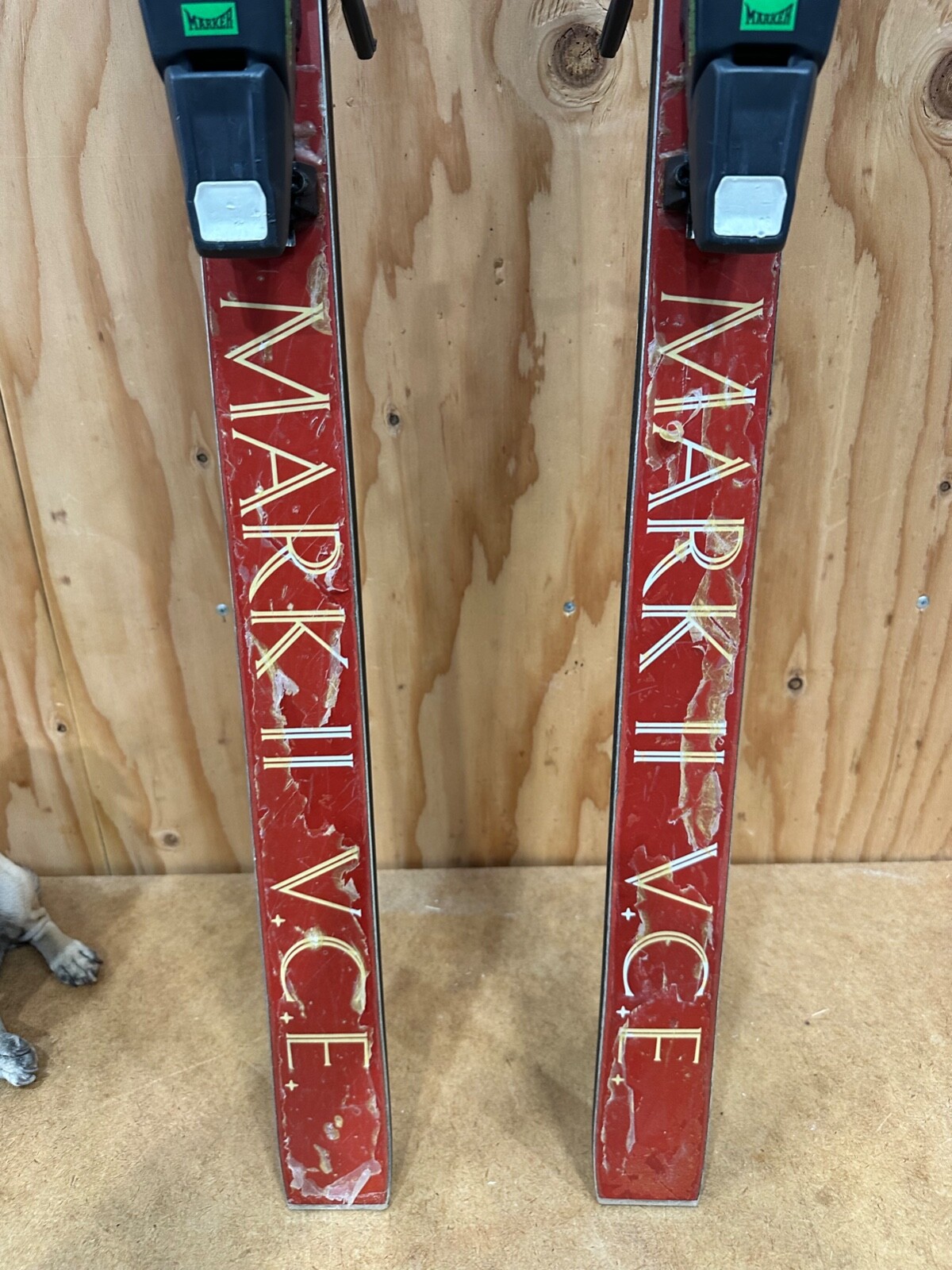 Vintage Olin Mark II V.C.E. Downhill Skis 195 cm Marker M28 Bindings ...
