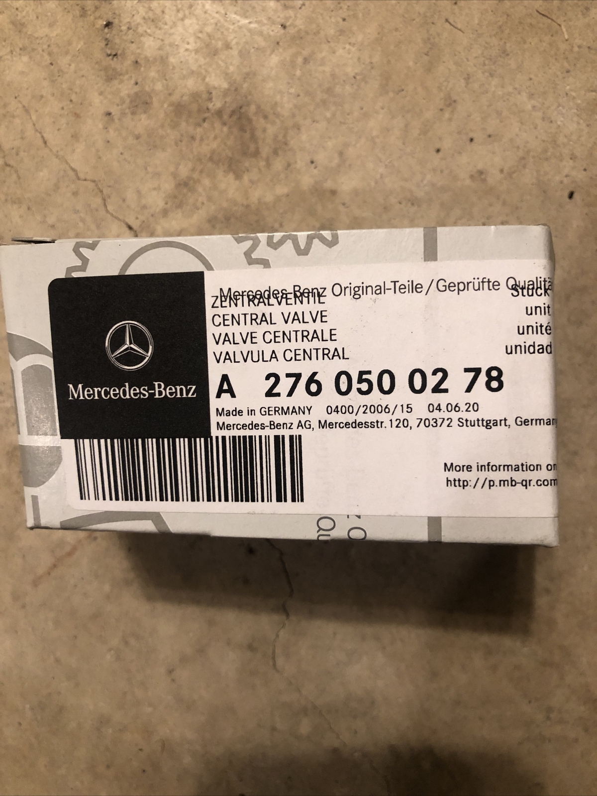 Mercedes OEM Camshaft Control Valve 276 050 02 78 | eBay